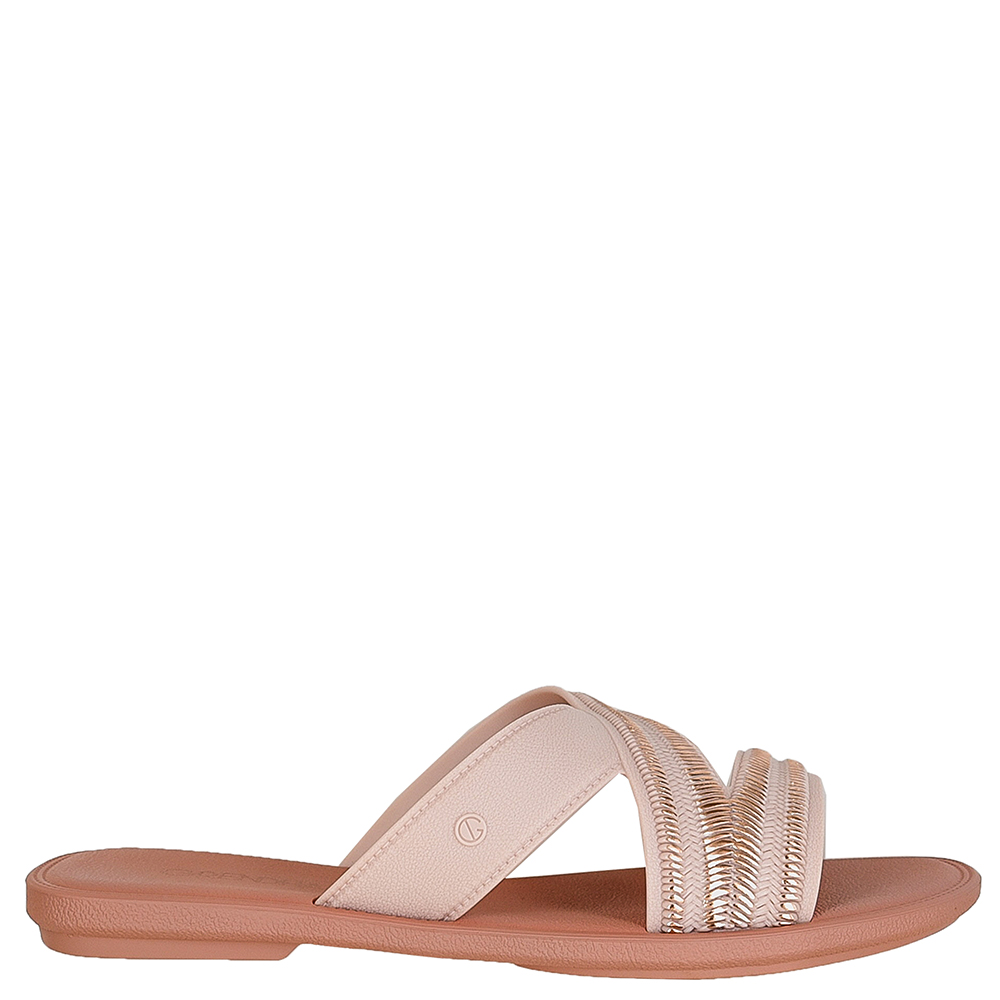 SANDALIA GRENDHA BURITI RAFIA SLIDE | Di Santinni