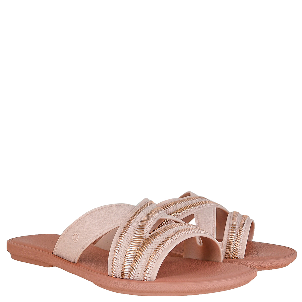 SANDALIA GRENDHA BURITI RAFIA SLIDE | Di Santinni