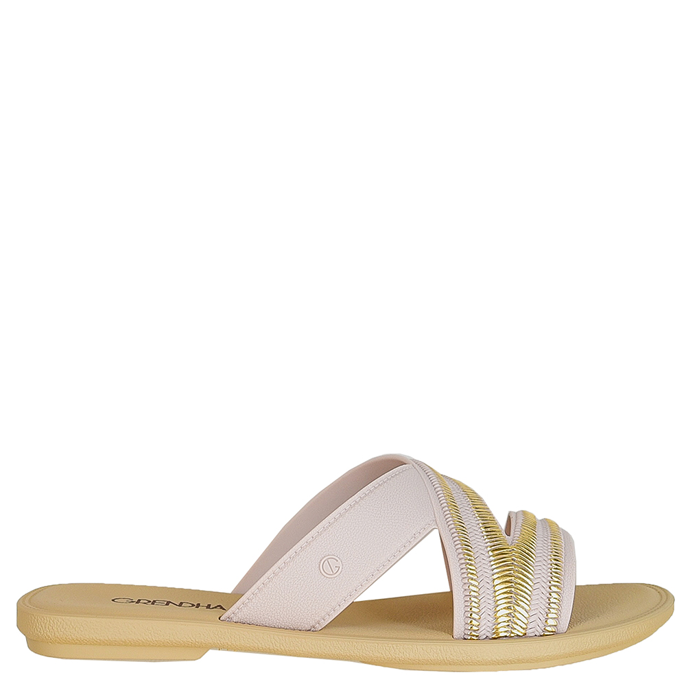 SANDALIA GRENDHA BURITI RAFIA SLIDE | Di Santinni